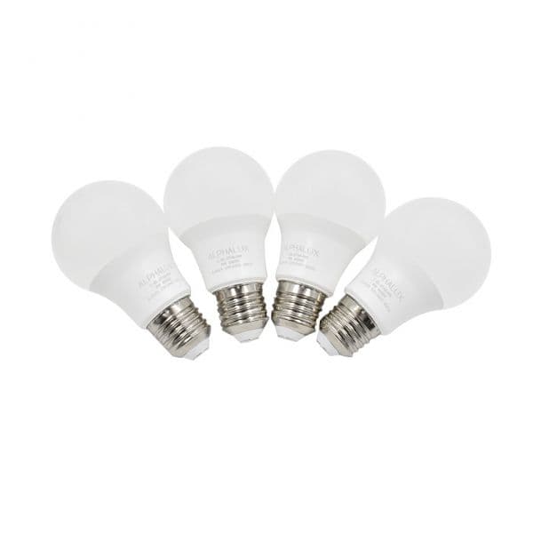 ALPHALUX - Alphalux L-Bl-0740 Led E27 9w Day Light Bulb Bundle (4-Pack ...