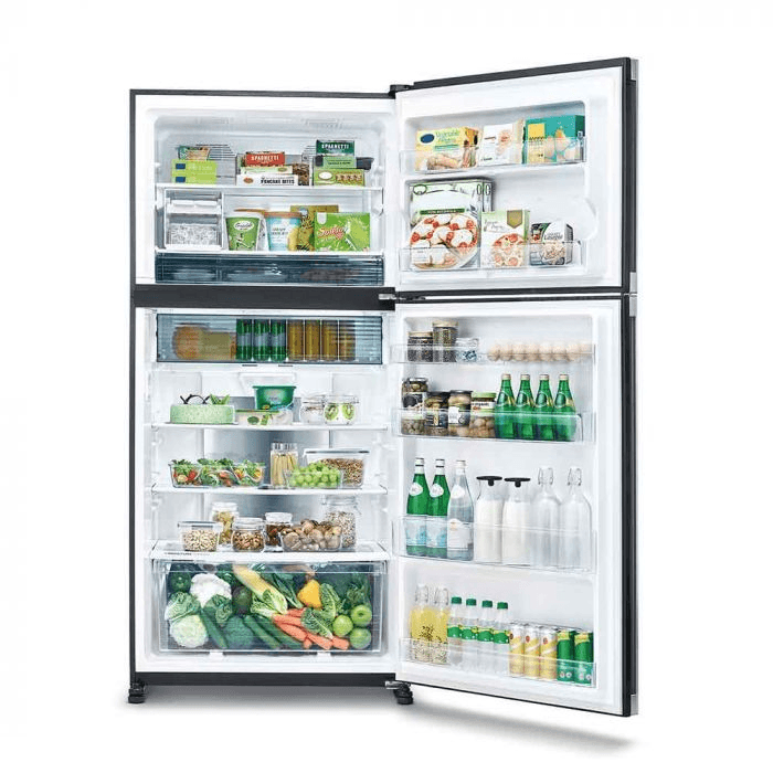 Sharp - Sharp SJ-FTG21CVP-BK 23 cu.ft 2-Door Refrigerator I Inverter, No Frost, LED Touch, Black ...