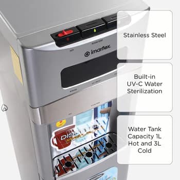 Imarflex - Imarflex IWD-1160UV Bottom Load Water Dispenser | Hot/Cold ...