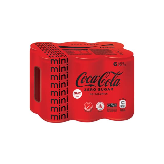 Coca-Cola - Coca-Cola Zero Mini Can 180ml | 6 Pack for PHP0.00 ...
