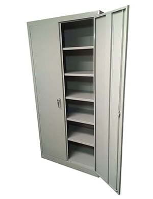 MJD Steel - MJD Steel Storage Cabinet – 5 Adjustable Shelves, Heavy ...